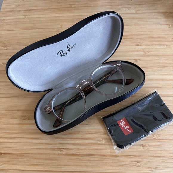 Ray-Ban | Other | Transparent Brown And Tortoise Shell Ray Ban Eye ...